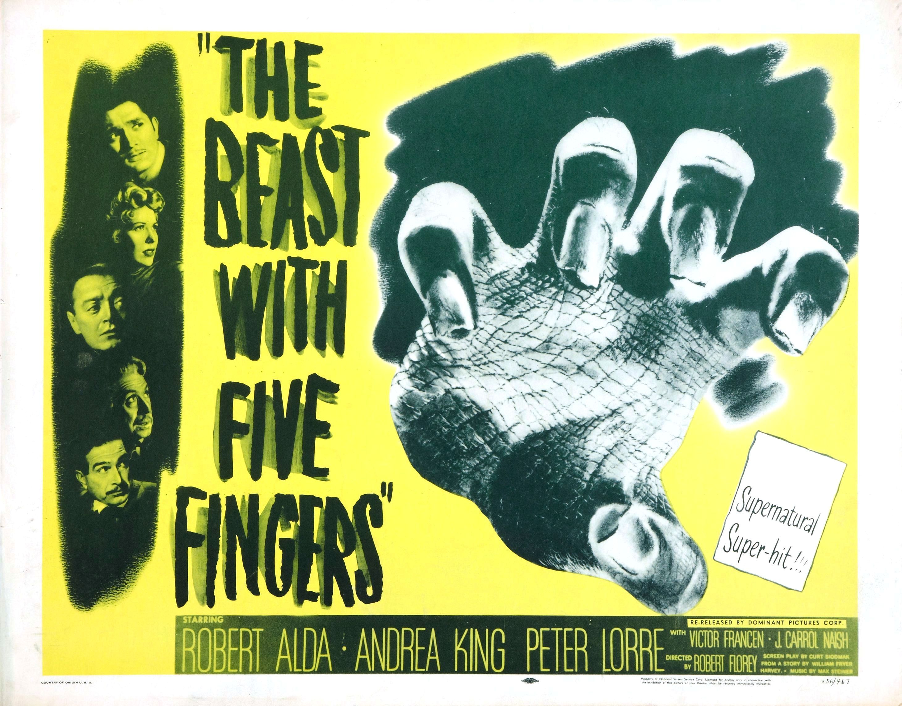 THE BEAST WITH FIVE FINGERS (1946) Reviews and overview - MOVIES & MANIA